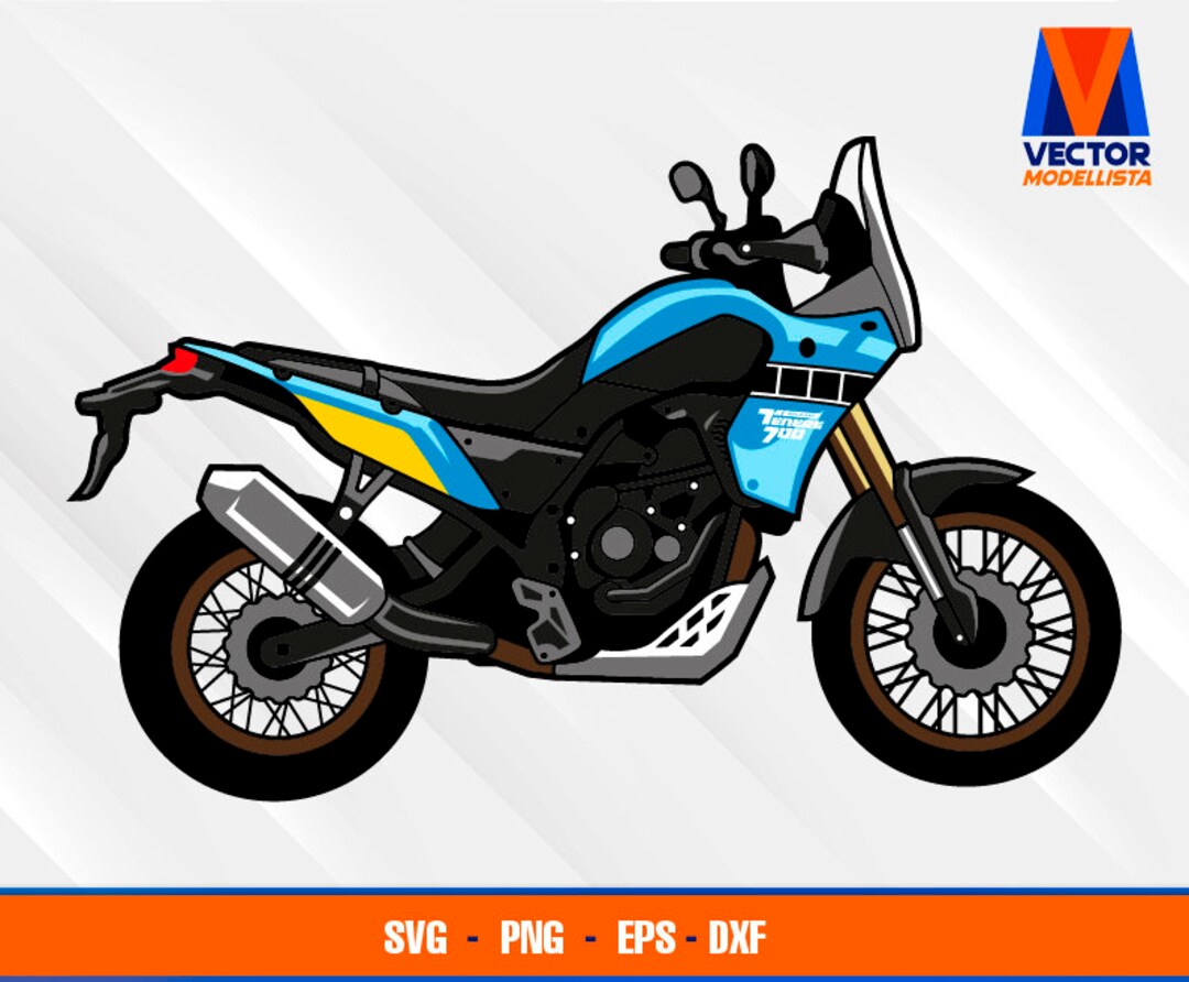 700 Rally Motorcycle EPS - SVG - PNG - Dxf Vector Art - Cricut ...