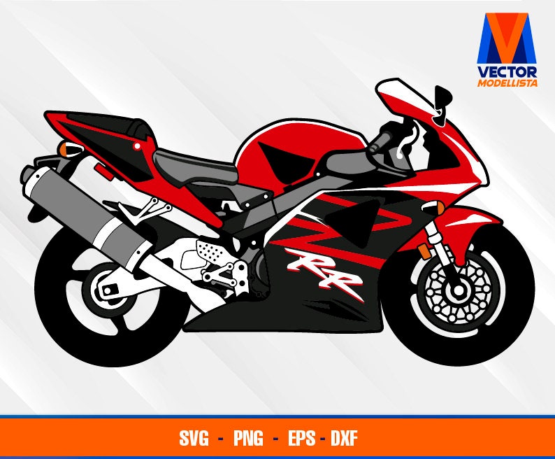 CBR1000RR Motorcycle EPS SVG PNG Dxf Vector Art Cricut Silhouette Cameo ...