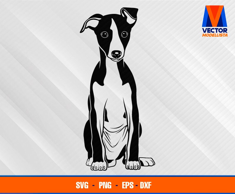 Whippet EPS - SVG - PNG - Dxf Vector Art - Cricut - Silhouette Cameo - Etsy