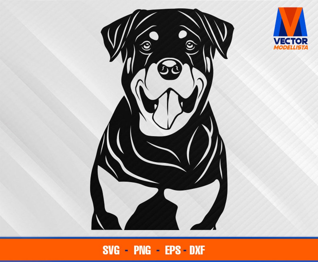 Puppy Rottweiler EPS - SVG - PNG - Dxf Vector Art - Cricut - Silhouette ...