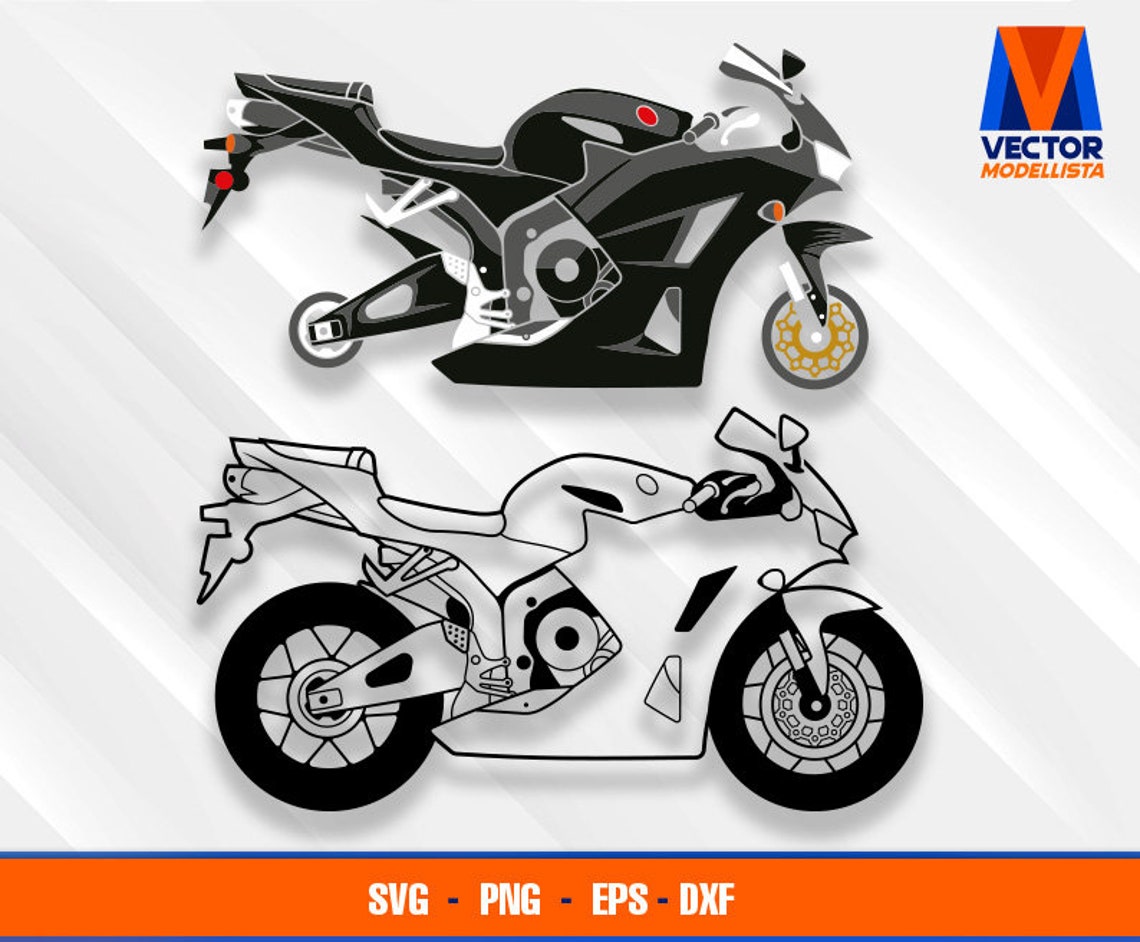CBR600RR Motorcycle EPS - SVG - PNG - Dxf Vector Art - Cricut ...