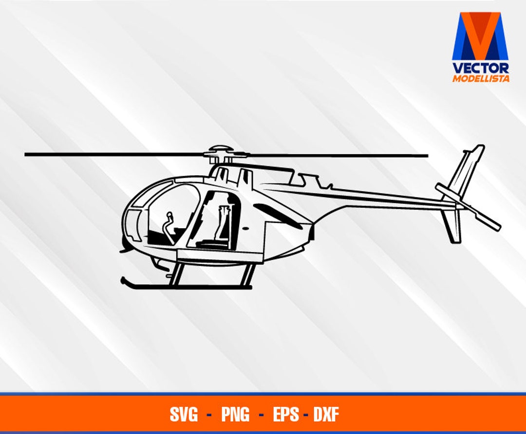 Ah 6J Little Bird SVG - EPS - PNG - Dxf Vector Art - Us Air Force ...