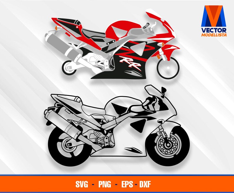 CBR1000RR Motorcycle EPS SVG PNG Dxf Vector Art Cricut Silhouette Cameo ...