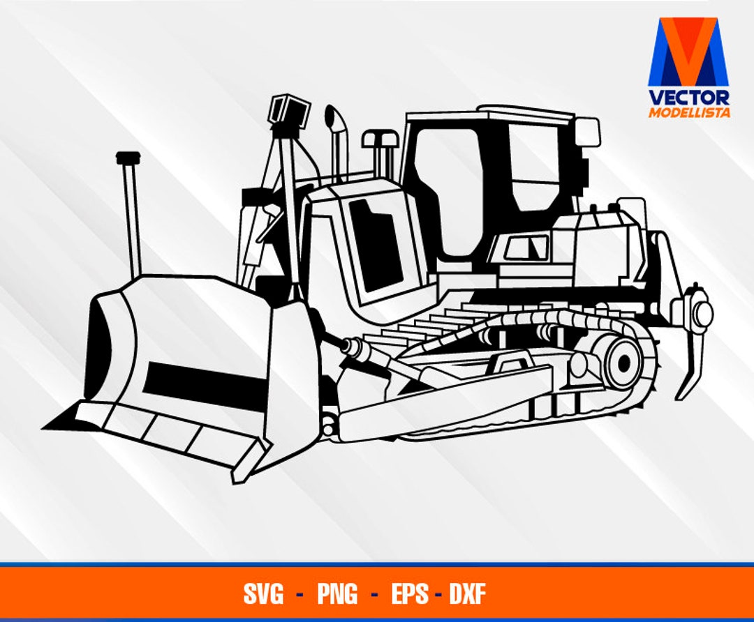 Hybrid Bulldozer EPS - SVG - PNG - Dxf Vector Art - Etsy