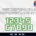 Motocross Racing Number Plate - Racing Alphabet and Numbers SVG - EPS ...