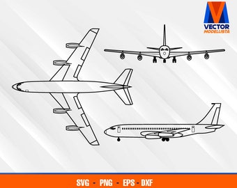 B777-300ER Airplane Blueprint EPS SVG PNG Dxf Vector Art - Etsy