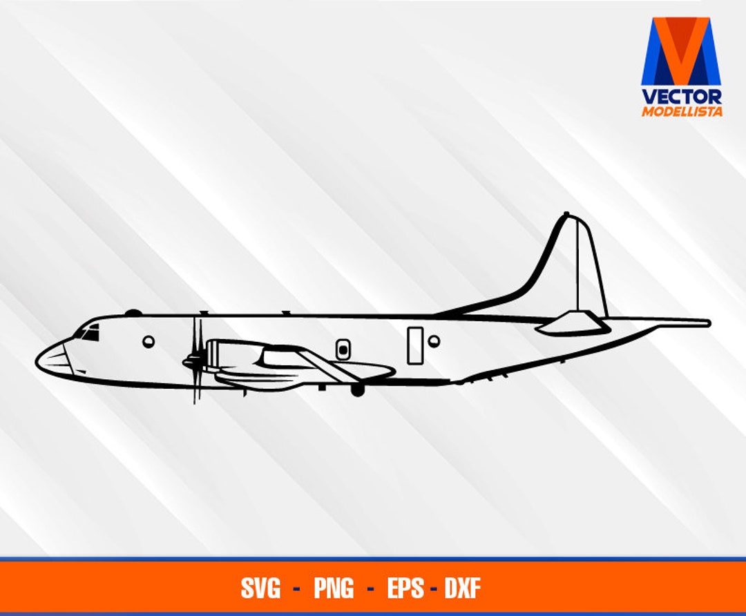 P-3C Orion Airplane SVG - EPS - PNG - Dxf Vector Art - Us Air Force ...