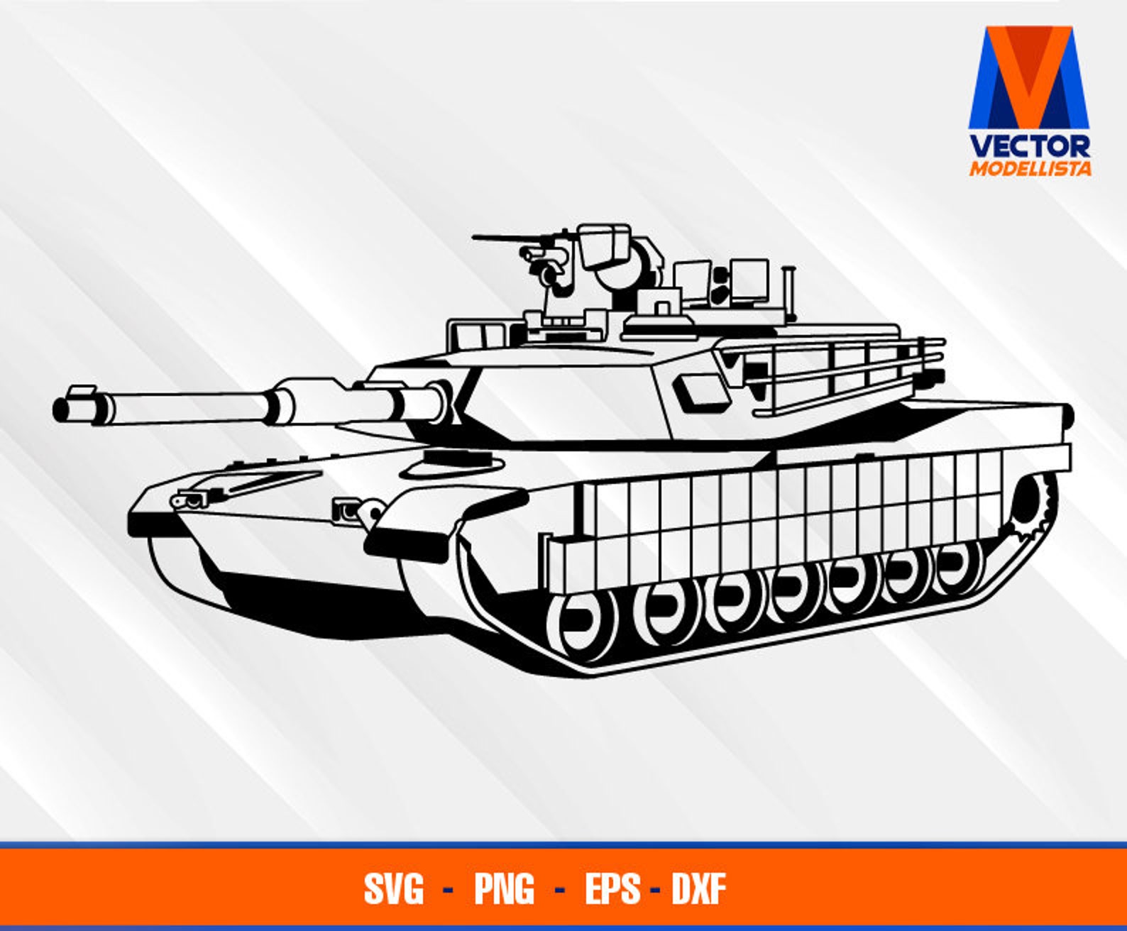 M1A2 Abrams V3 Military Vehicle EPS SVG PNG Dxf Vector Art Cricut ...