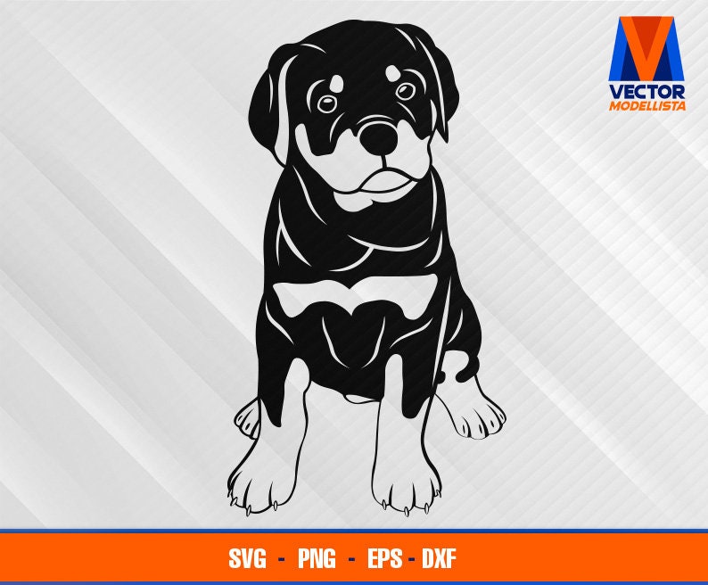 Puppy Rottweiler EPS SVG PNG Dxf Vector Art Cricut - Etsy