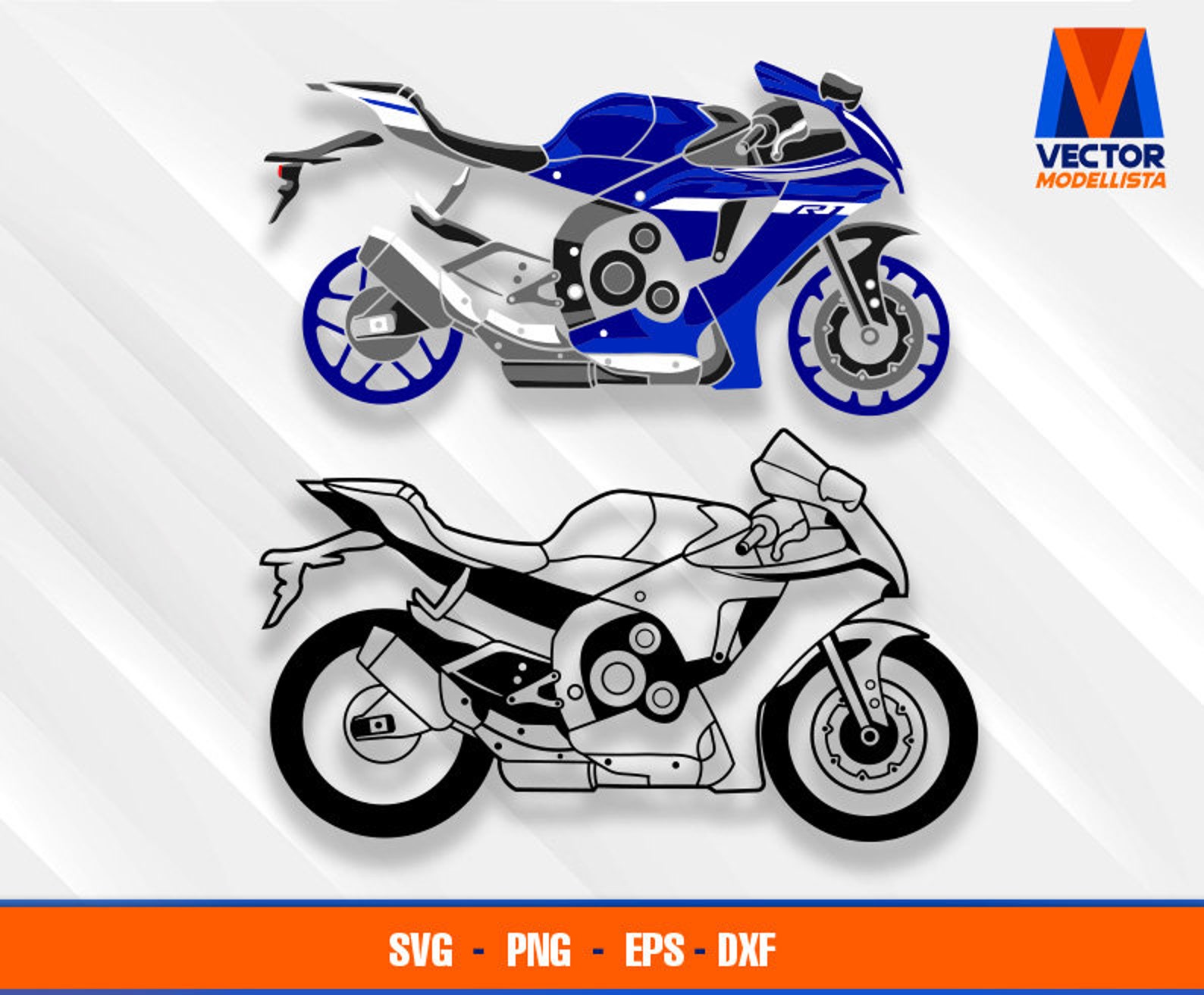 Yzf-r1 Motorcycle EPS - SVG - PNG - Dxf Vector Art - Cricut ...