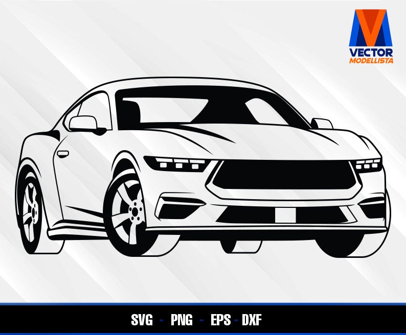 2024 Mustang Dark Horse Car Vector Car Digital Car Svg Svg Eps Png ...