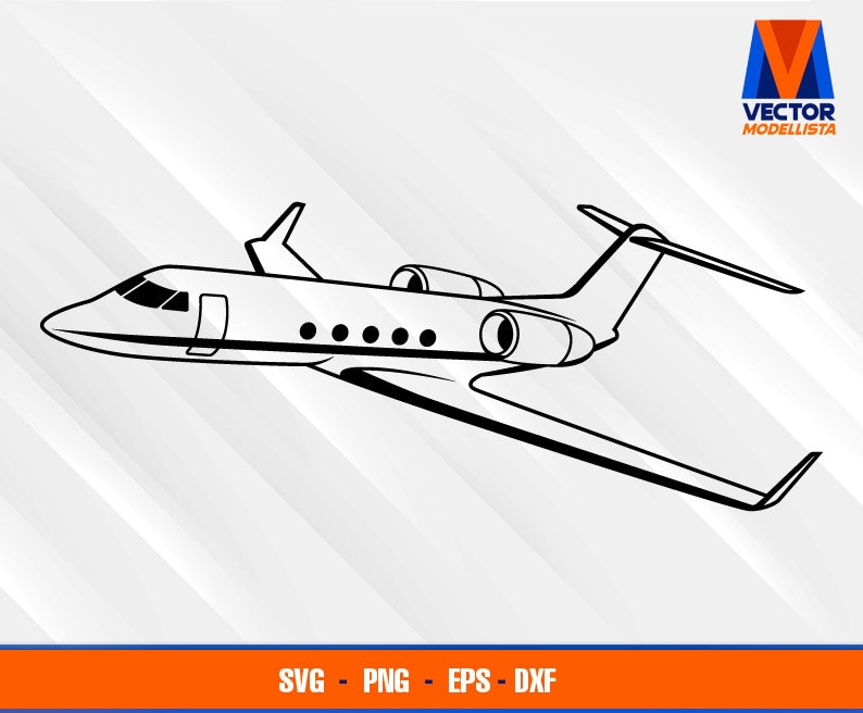 Gulfstream G-IV SVG - EPS - Png - Dxf Vector Art - Cricut - Silhouette ...