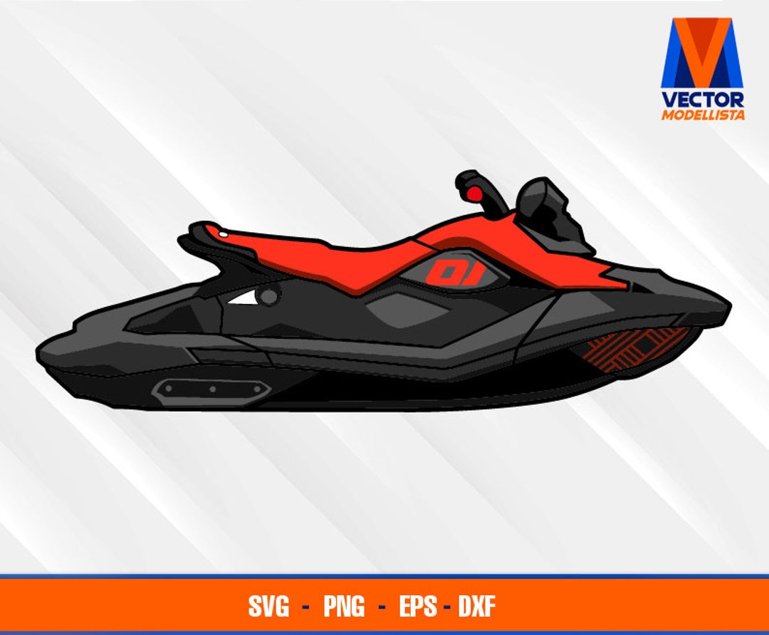 Doo Spark Trixx Jet Ski EPS - SVG - PNG - Dxf Vector Art - Cricut ...