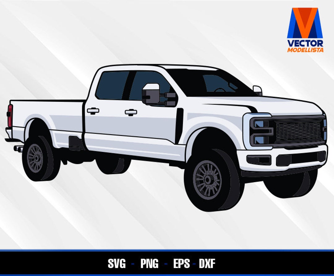 F350 2023 Pickup - Car Vector - Car Digital - Car Svg - F150 Raptor ...