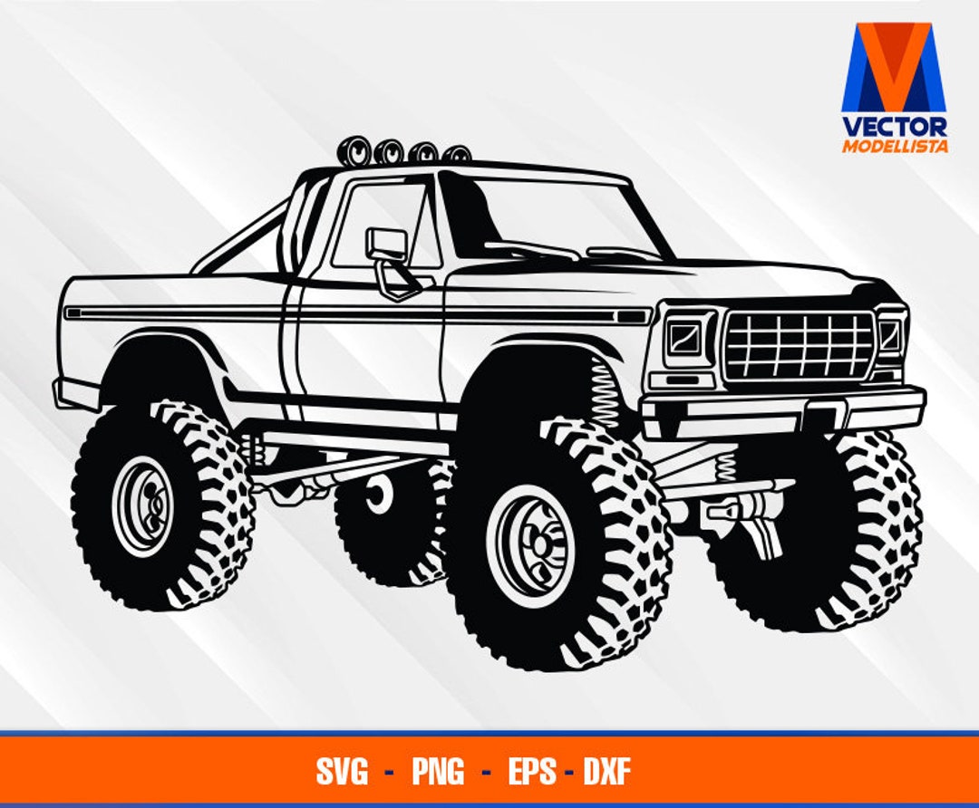 1979 F-150 RANGER XLT Lifted Pickup SVG - Eps - Png - Dxf Vector Art ...