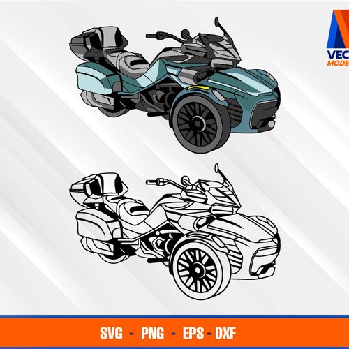 Ryker 1000 Three Wheeler Motorcycle EPS SVG PNG Dxf - Etsy