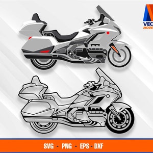 GLX1800 Gold Wing Motorcycle SVG - EPS - PNG - Dxf - Machine Embroidery ...
