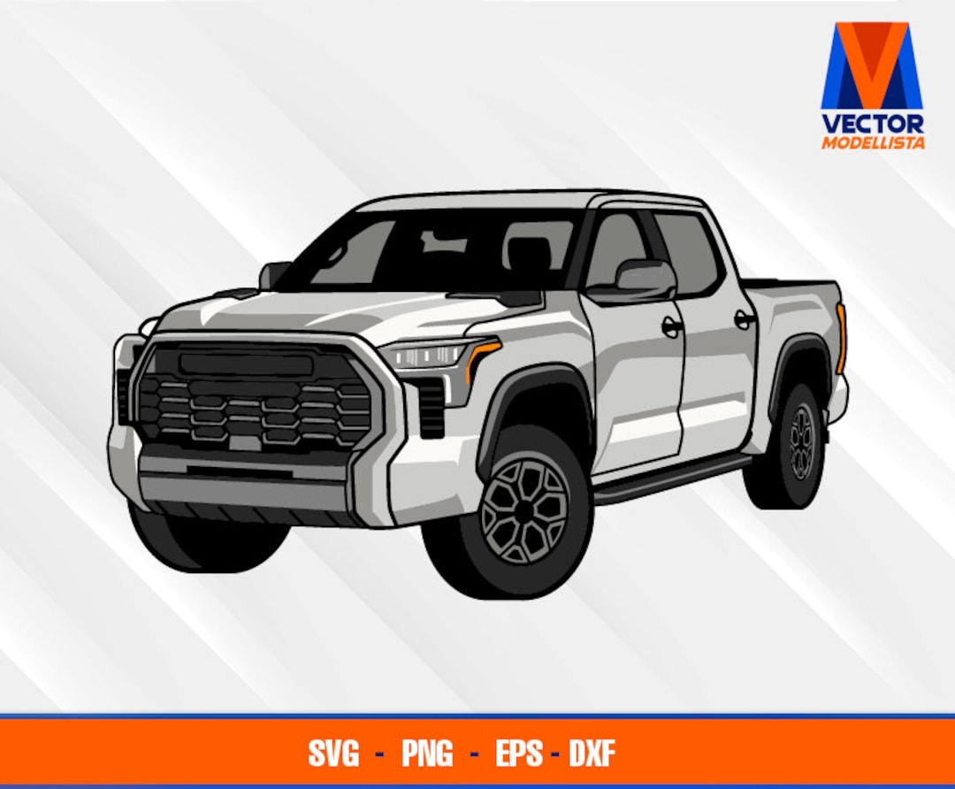 2024 Tundra Pickup - Car Vector - Car Digital - Car Svg - Tundra Trd ...