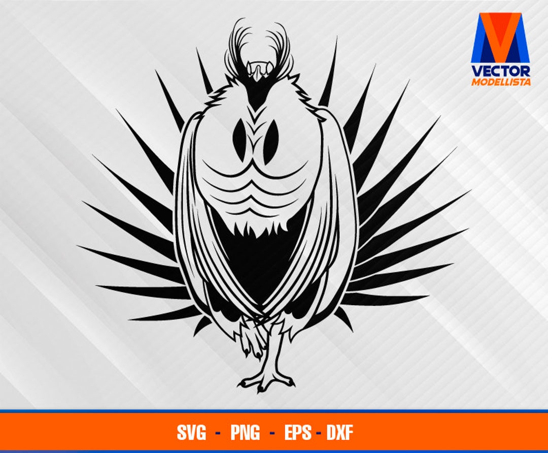 Sage Grouse Bird EPS - SVG - PNG - Dxf Vector Art - Cricut - Silhouette ...