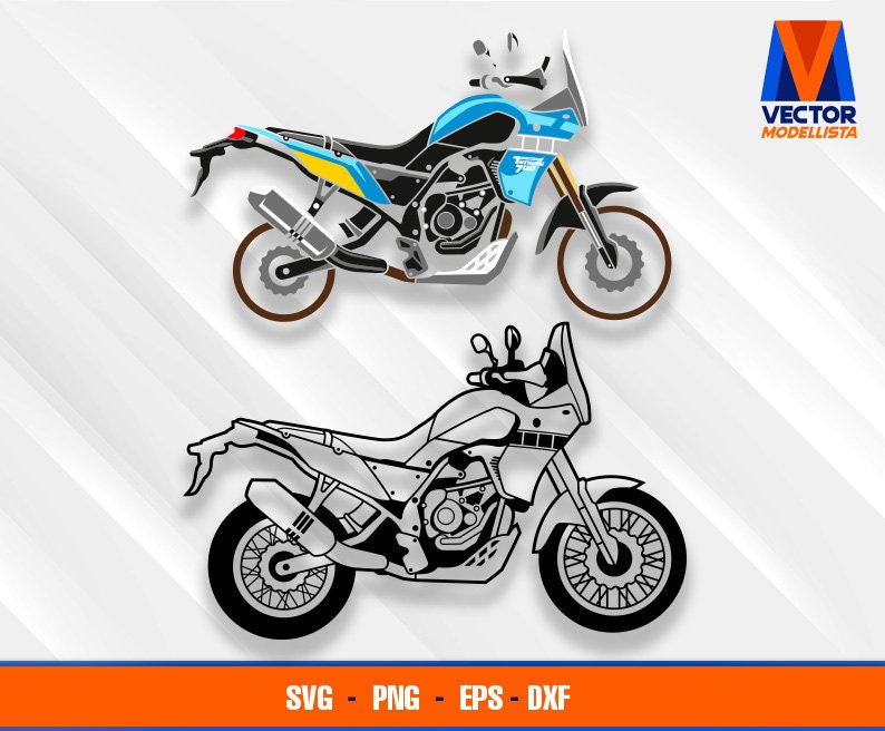 700 Rally Motorcycle EPS - SVG - PNG - Dxf Vector Art - Cricut ...