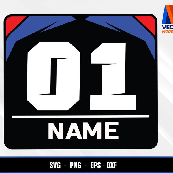 Race Car Numbers Plate - Etsy