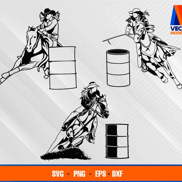 Barrel Racing Dxf - Etsy