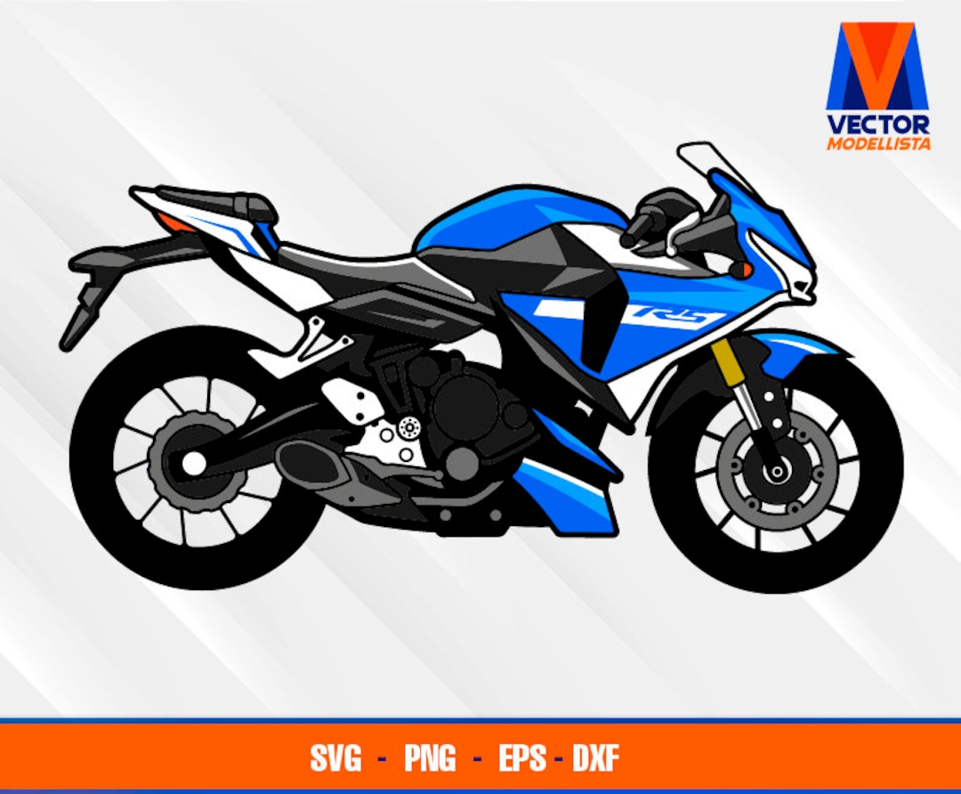Yzf-r5 Motorcycle EPS - SVG - PNG - Dxf Vector Art - Cricut ...