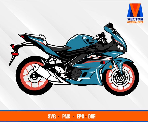Yzf-r3 Motorcycle EPS SVG PNG Dxf Vector Art Cricut - Etsy