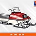 Vintage Snowmobile EPS - SVG - PNG - Dxf Vector Art - Cricut ...