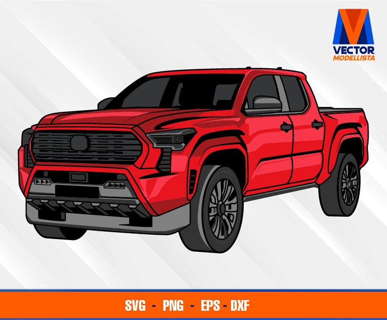 2024 TRD Limited Pickup - Car Vector - Car Digital - Car Svg - Tacoma ...
