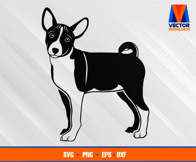 Puppy Basenji EPS SVG PNG Dxf Vector Art Cricut - Etsy