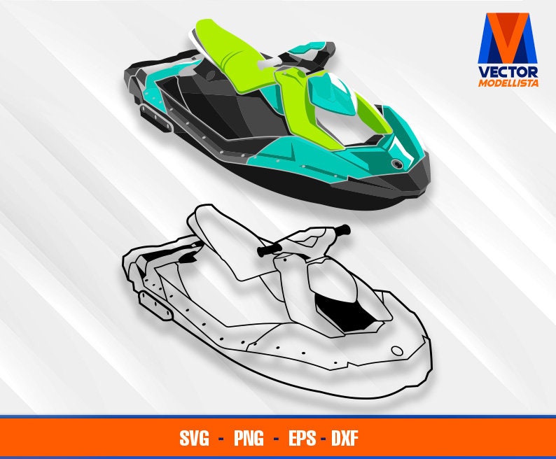 Doo Spark Trixx Jet Ski EPS - SVG - PNG - Dxf Vector Art - Cricut ...