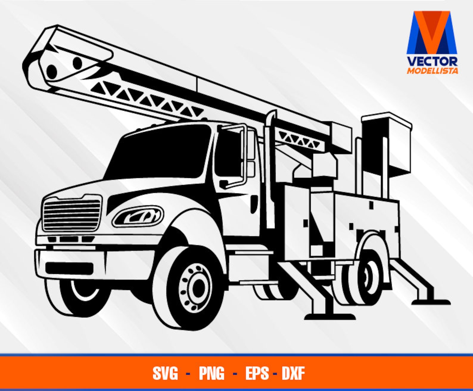 Bucket Truck SVG - PNG - Dxf Vector Art - Cricut - Silhouette Cameo - Etsy