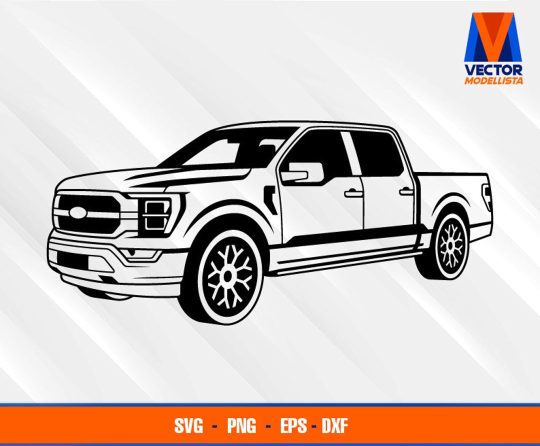 F150 2023 Pickup - Car Vector - Car Digital - Car Svg - F150 – Svg Eps ...
