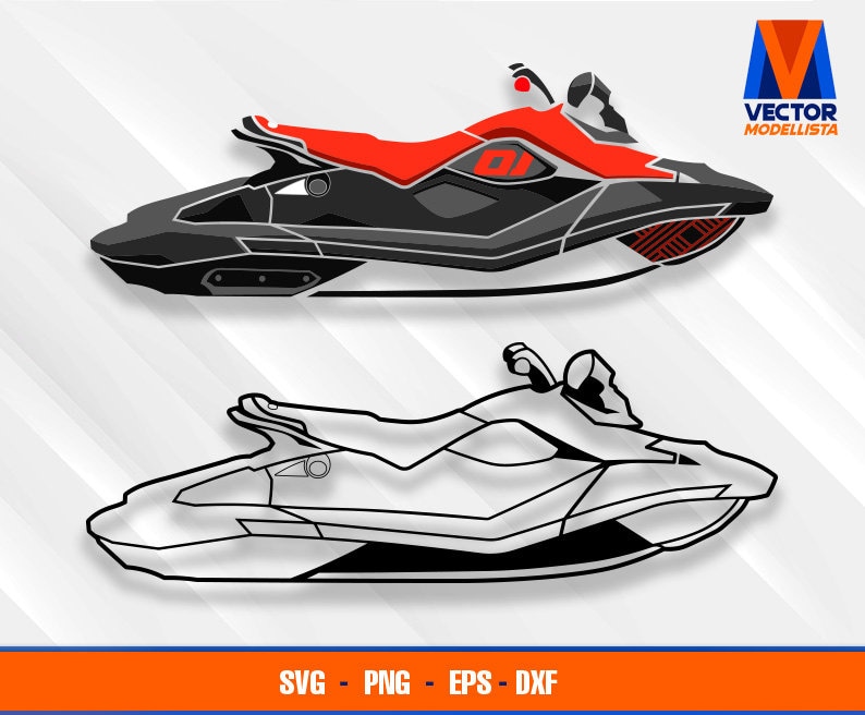 Doo Spark Trixx Jet Ski EPS SVG PNG Dxf Vector Art - Etsy