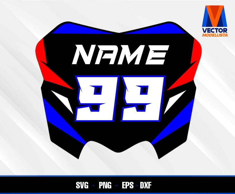 Racing Numbers SVG EPS PNG Dxf Vector Art Cricut Silhouette Cameo - Etsy