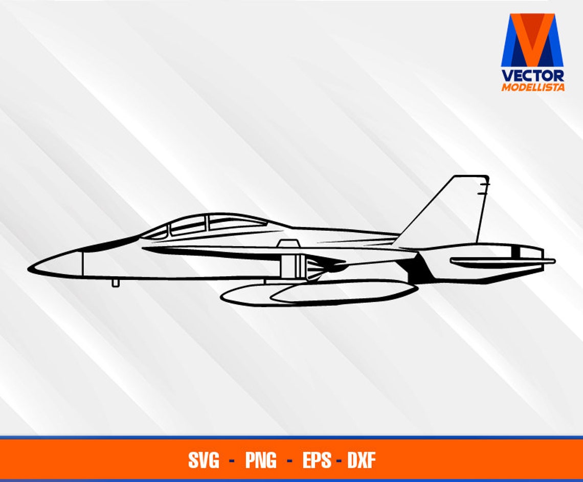 F-18 Hornet Ala 15 Airplane SVG EPS PNG Dxf Vector Art Us Air Force ...