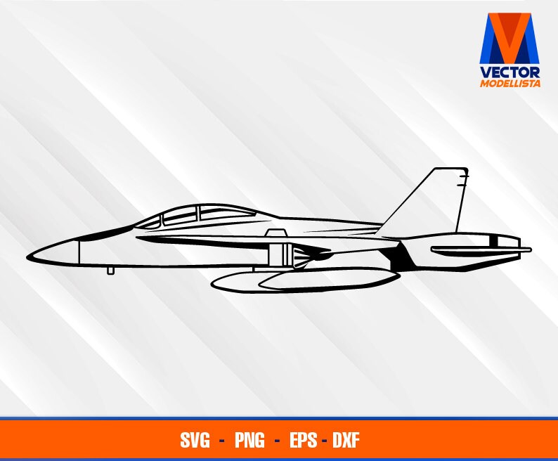 F-18 Hornet Ala 15 Airplane SVG EPS PNG Dxf Vector Art Us Air Force ...