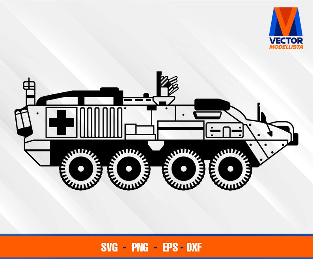 M1133 Medical Evacuation Vehicle SVG - EPS - PNG - Dxf Vector Art ...