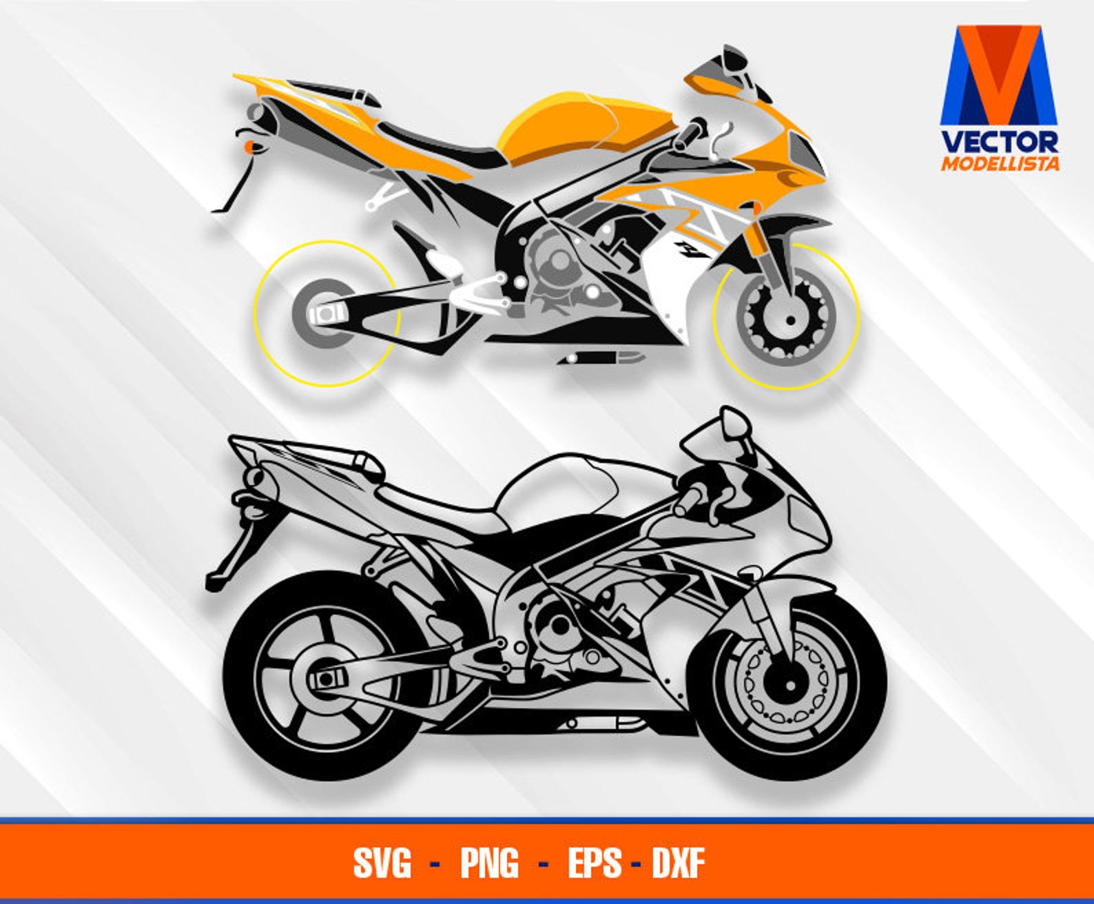 Yzf-r1 Motorcycle EPS SVG PNG Dxf Vector Art Cricut Silhouette Cameo - Etsy
