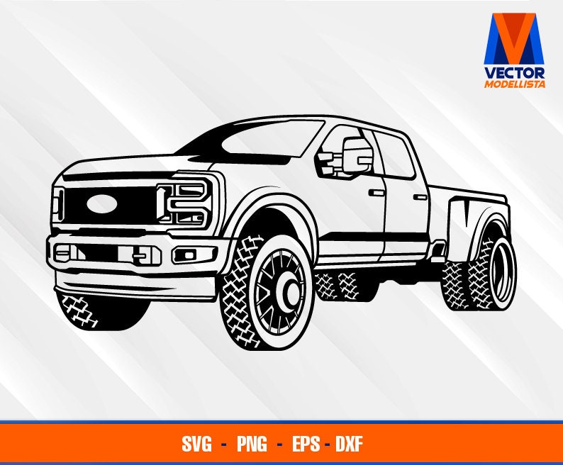 F450 2023 Pickup Car Vector Car Digital Car Svg F150 Svg Eps Png ...