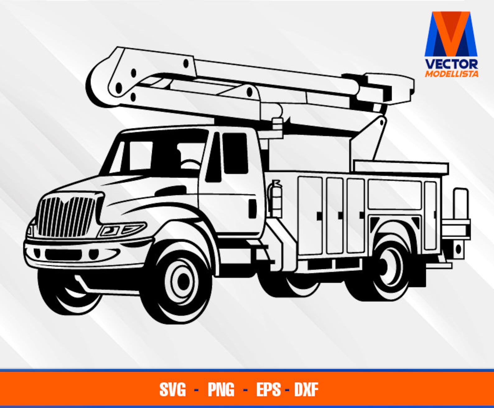 Bucket Truck SVG PNG Dxf Vector Art Cricut Silhouette Cameo - Etsy