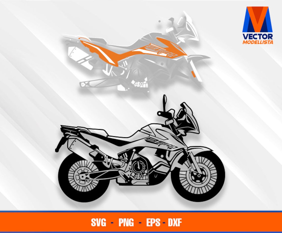 KTM 890 Adventure Motorcycle EPS - SVG - Png - Dxf Vector Art - Cricut ...