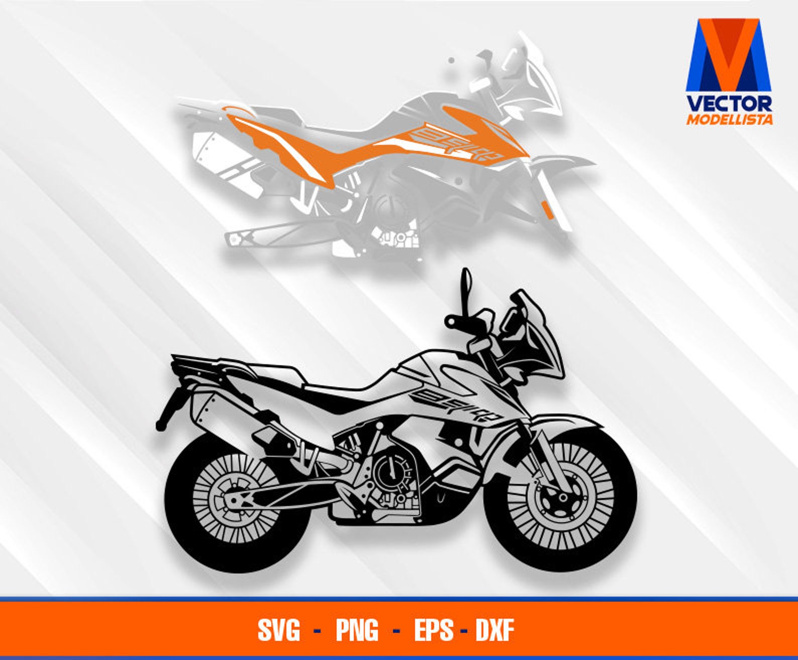 KTM 890 Adventure Motorcycle EPS SVG Png Dxf Vector Art Cricut ...