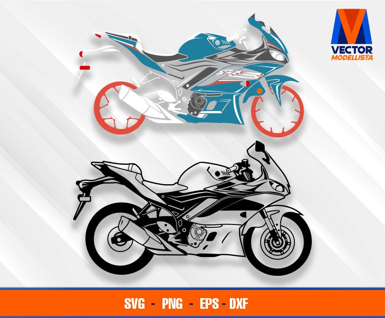 Yzf-r3 Motorcycle EPS SVG PNG Dxf Vector Art Cricut - Etsy