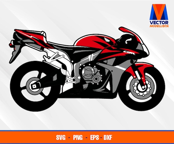 CBR600RR Motorcycle EPS SVG PNG Dxf Vector Art Cricut - Etsy