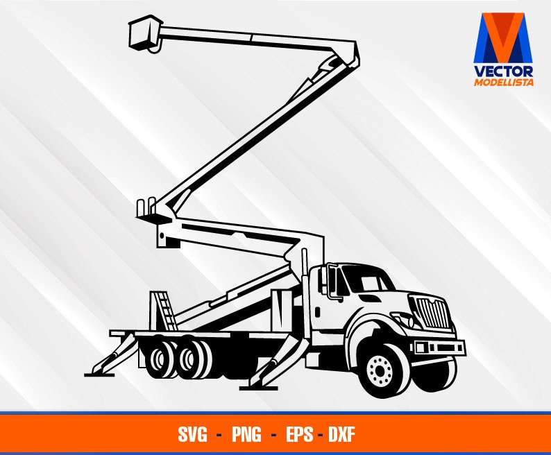 Bucket Truck SVG PNG Dxf Vector Art Cricut Silhouette - Etsy Australia
