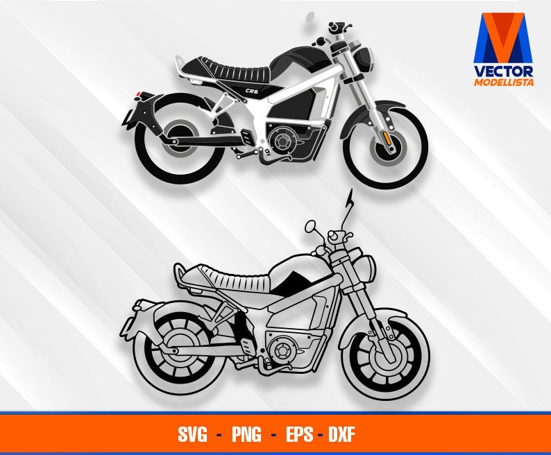 CR6 Motorcycle EPS SVG PNG Dxf Vector Art Cricut - Etsy