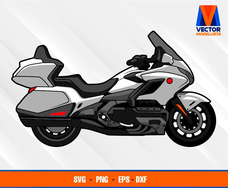 GLX1800 Gold Wing Motorcycle SVG - EPS - PNG - Dxf - Machine Embroidery ...