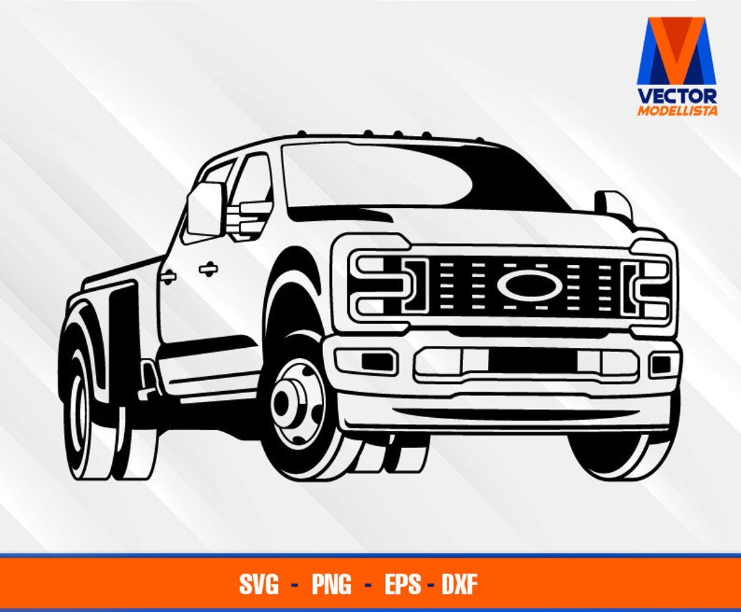 F450 2023 Pickup - Car Vector - Car Digital - Car Svg - F150 – Svg Eps ...